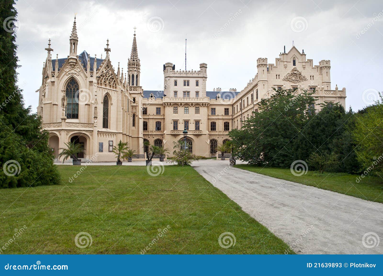 Castle Lednice. Czech Republic Stock Image - Image of lednice, landmark ...