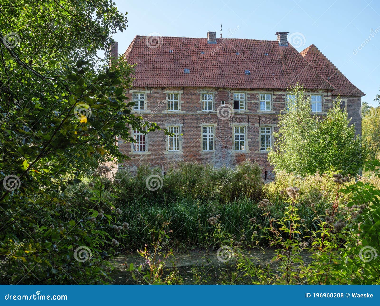 Castle in the Forest of Legden Stock Photo - Image of village, hiking ...