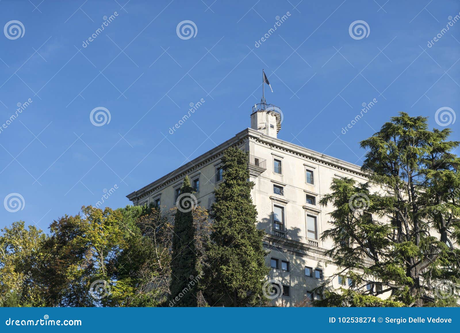The castle of Udine editorial stock image. Image of building - 102538274