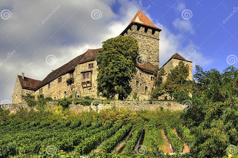 Castle Lichtenberg stock photo. Image of mountain, burg - 10865552