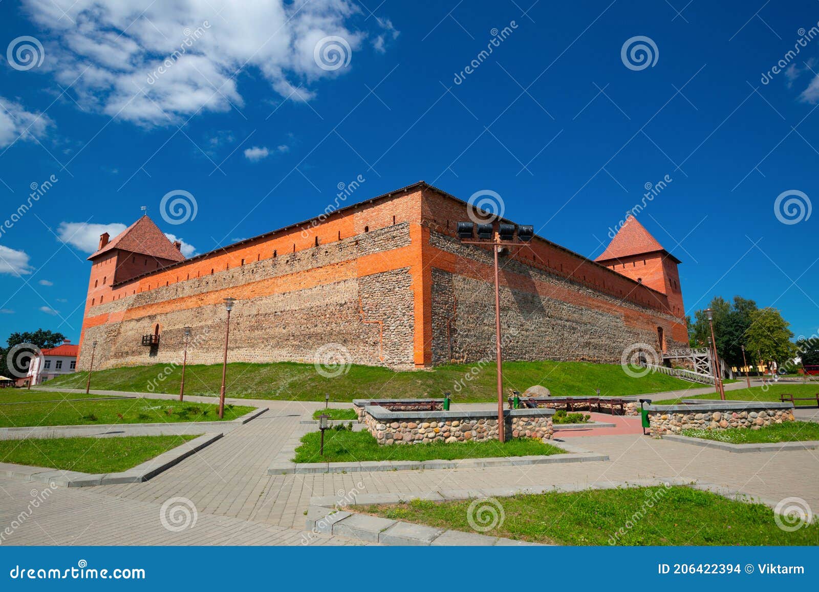 Castle in Lida stock photo. Image of medieval, historical - 206422394