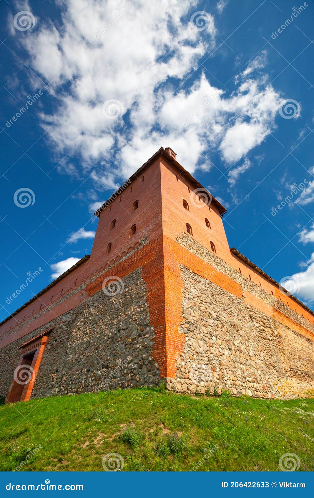 Castle in Lida stock image. Image of travel, medieval - 206422633