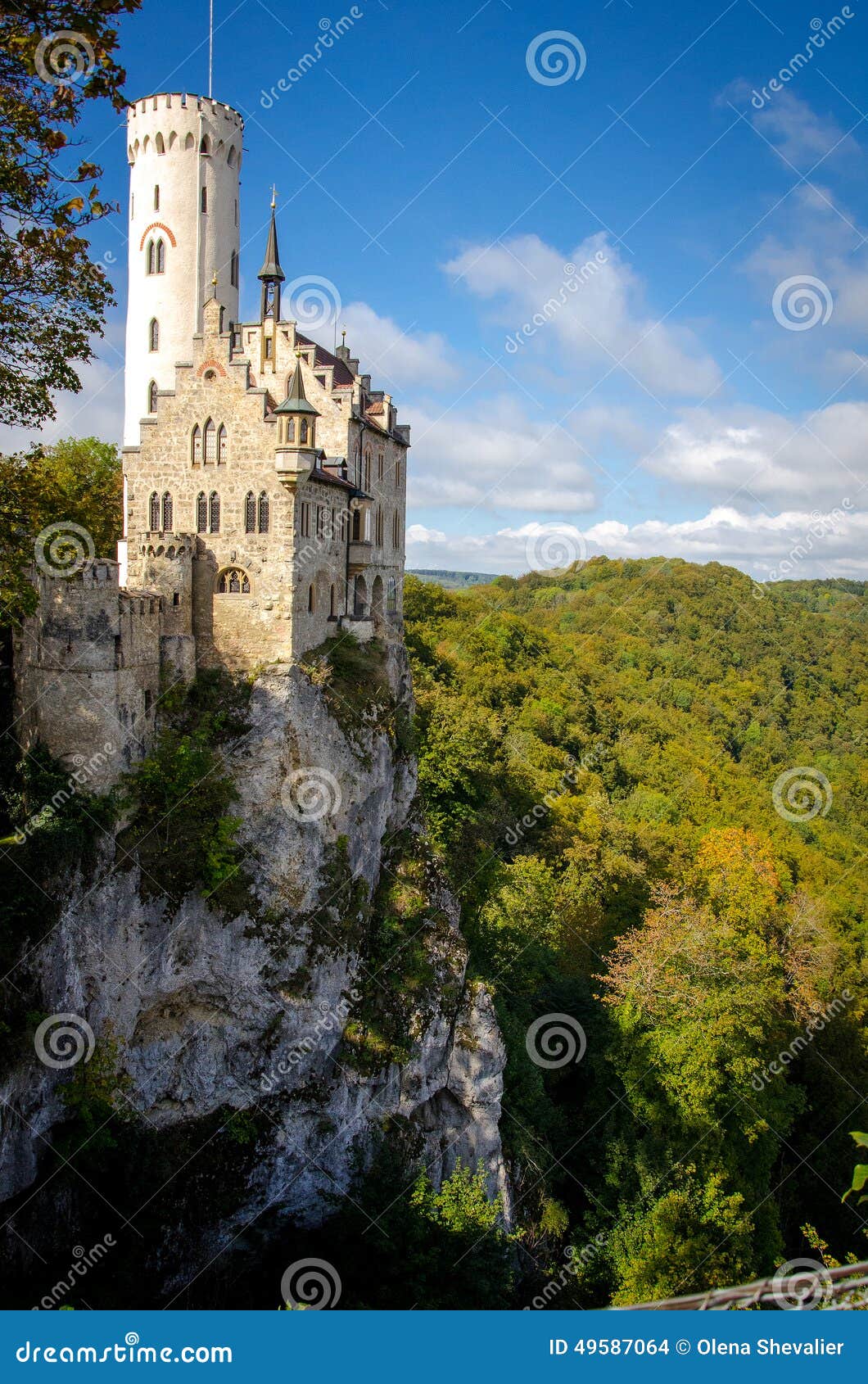 Castle Liechtenstein stock photo. Image of view, liechtenstein - 49587064