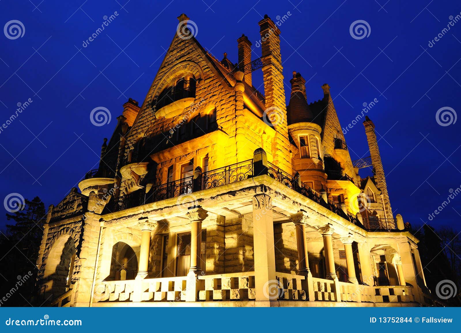 Castle lighting stock photo. Image of castle, exterior - 13752844