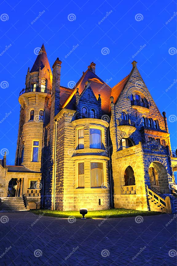Castle lighting stock image. Image of downtown, lights - 14235333