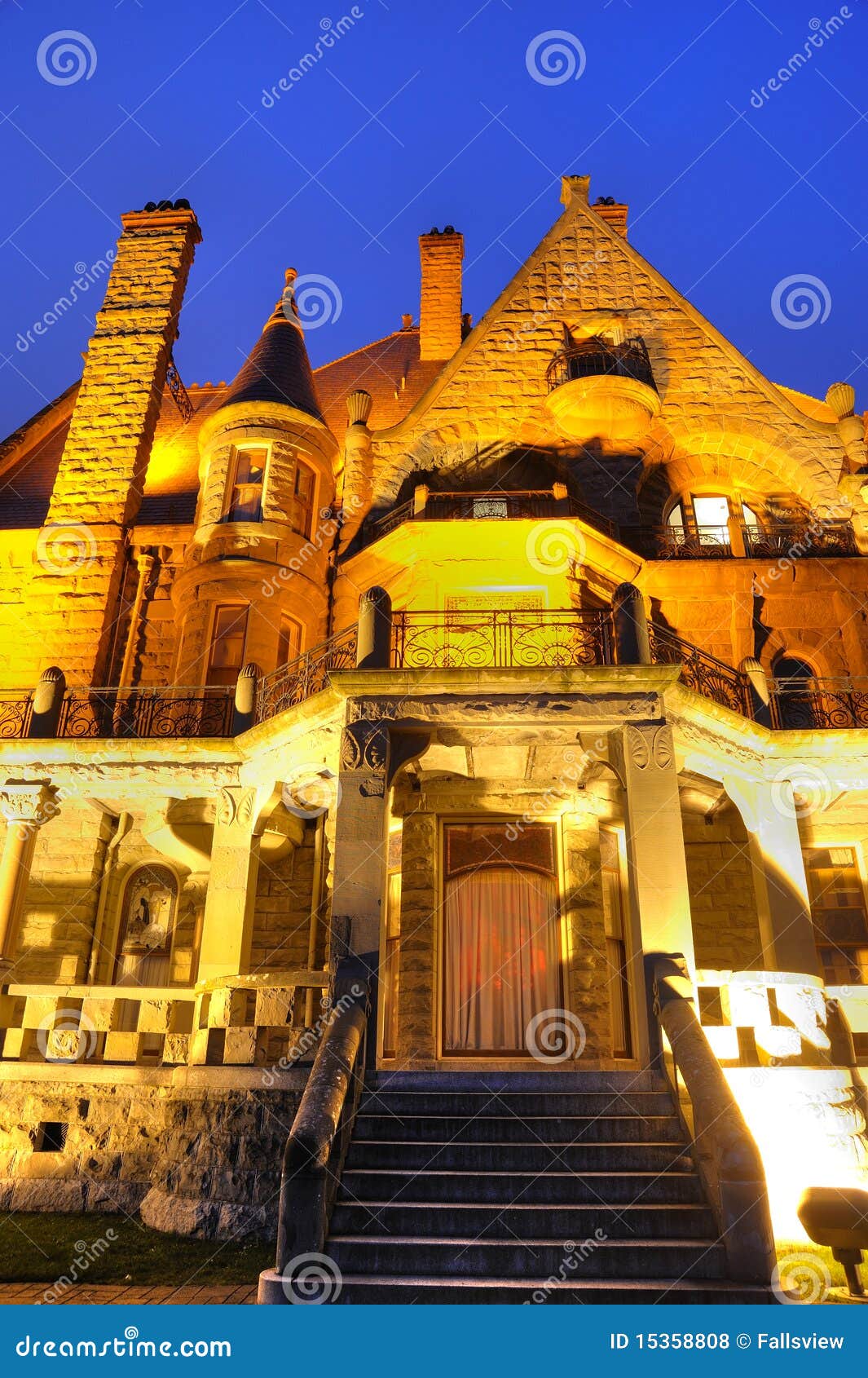 Castle lighting stock photo. Image of british, colorful - 15358808