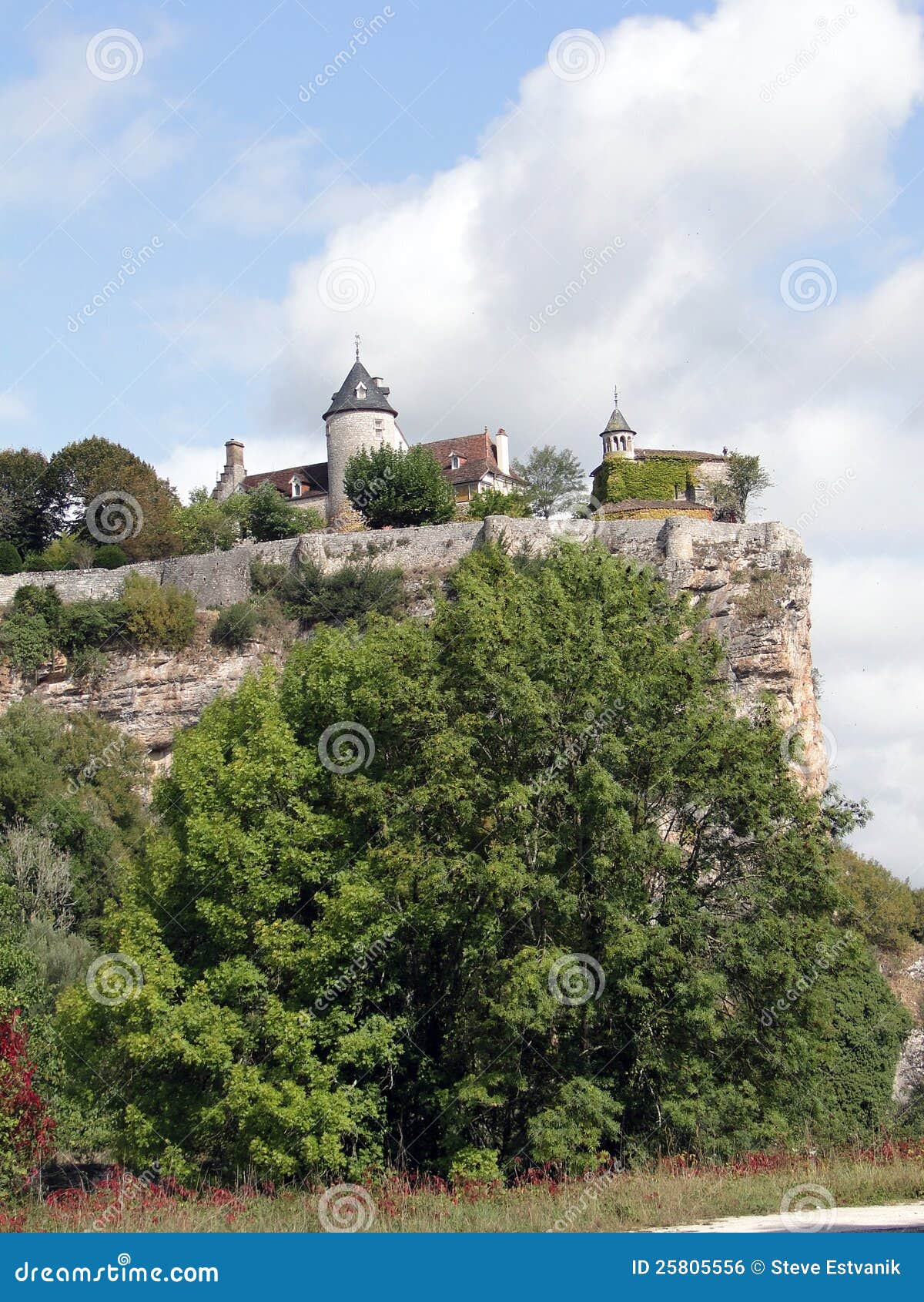 Castle on a Limestone Bluff Stock Photo - Image of town, castle: 25805556