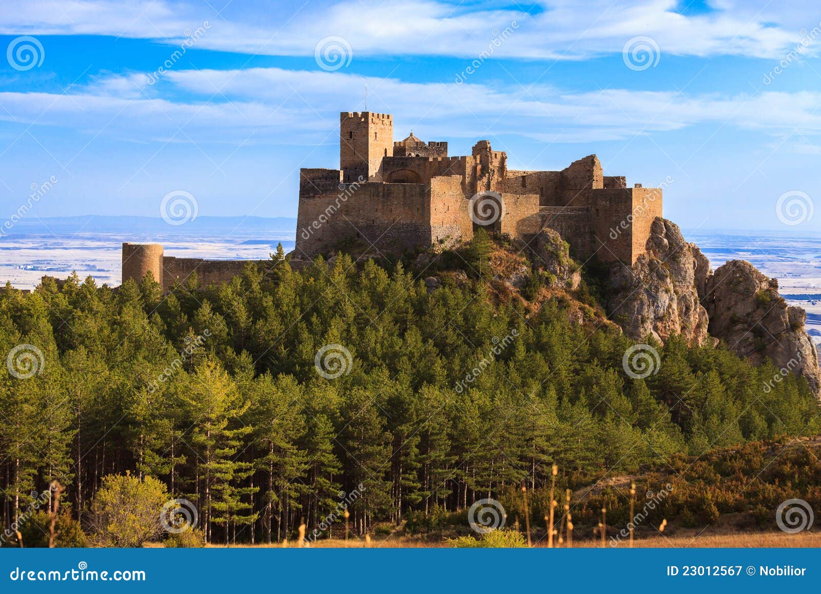 Castle of Loarre stock image. Image of battle, construction - 23012567