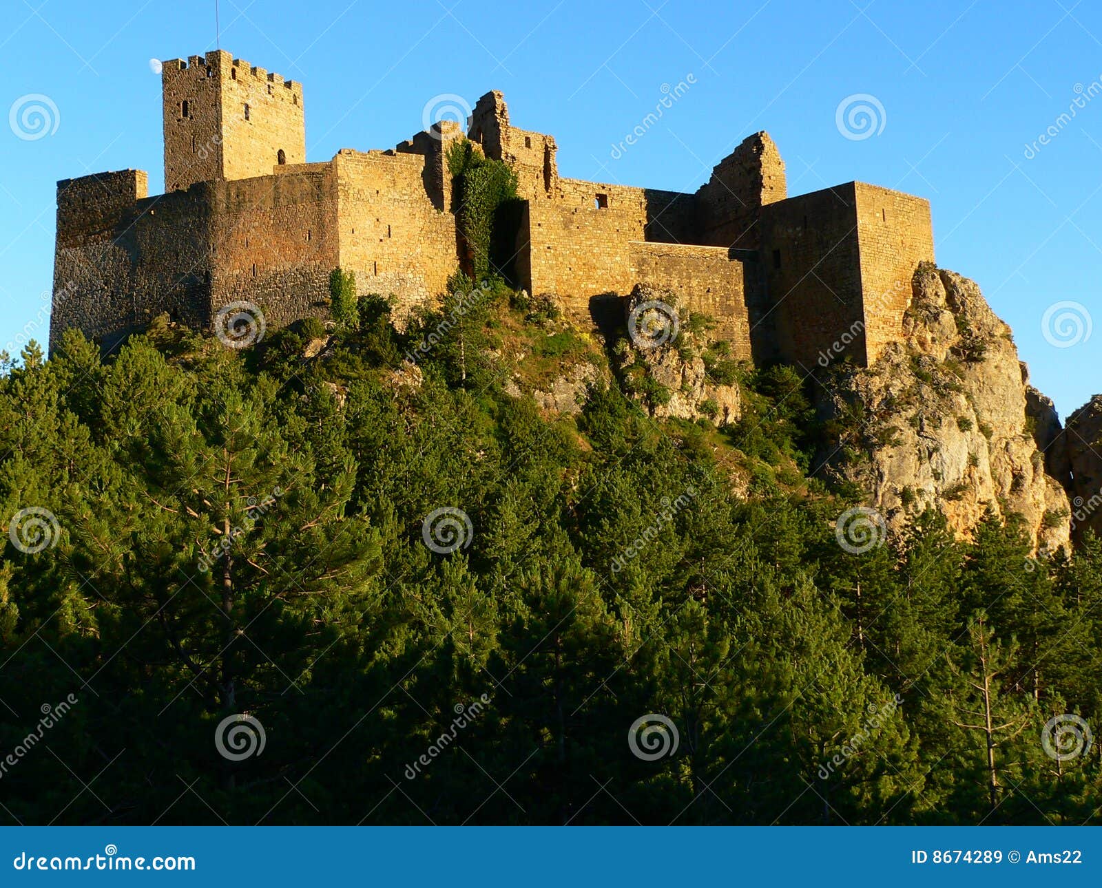 Castle of Loarre , Huesca (Spain) Stock Image - Image of aragon ...