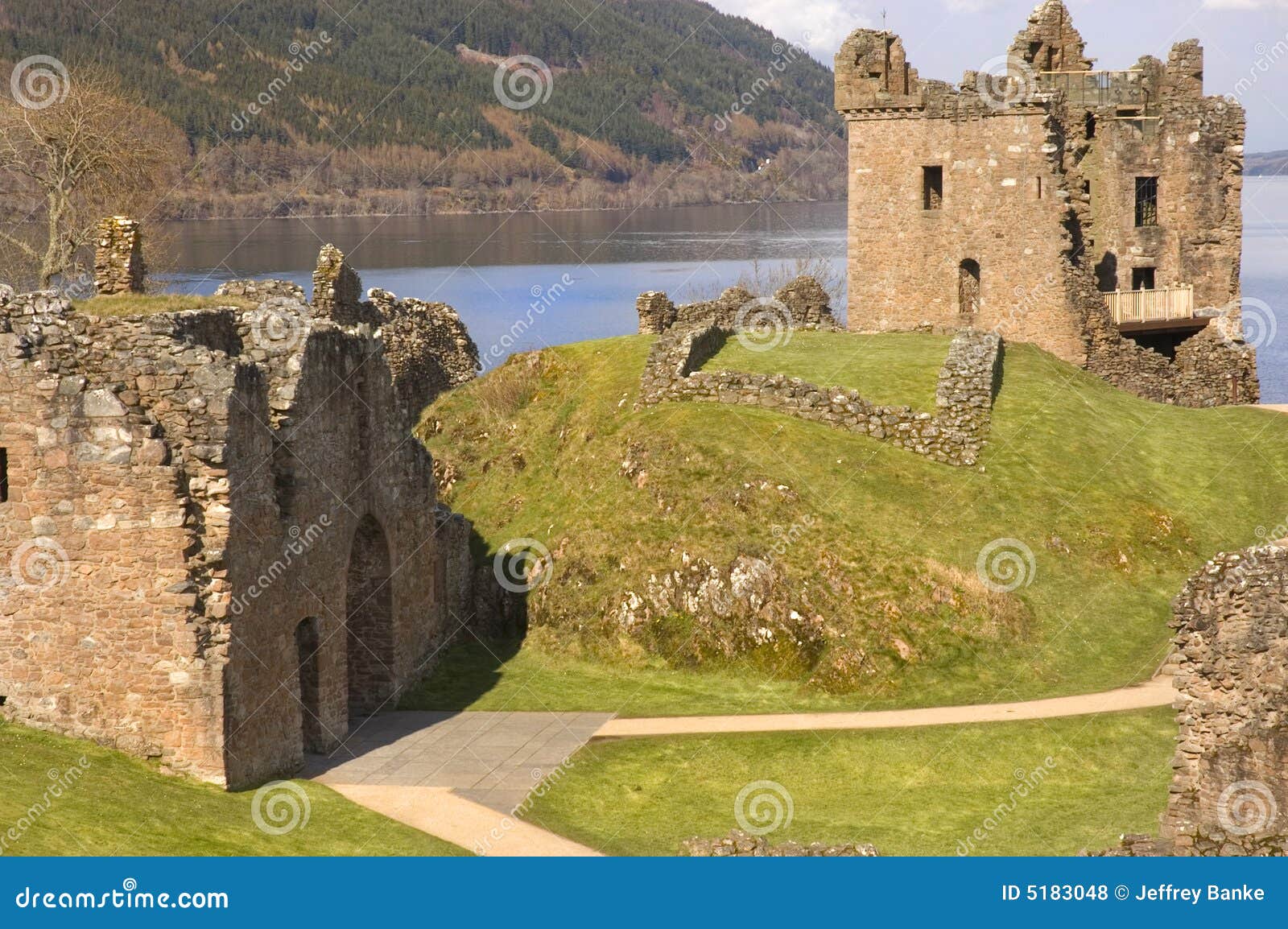 Castle at Loch Ness in Scotland Stock Photo - Image of historical ...