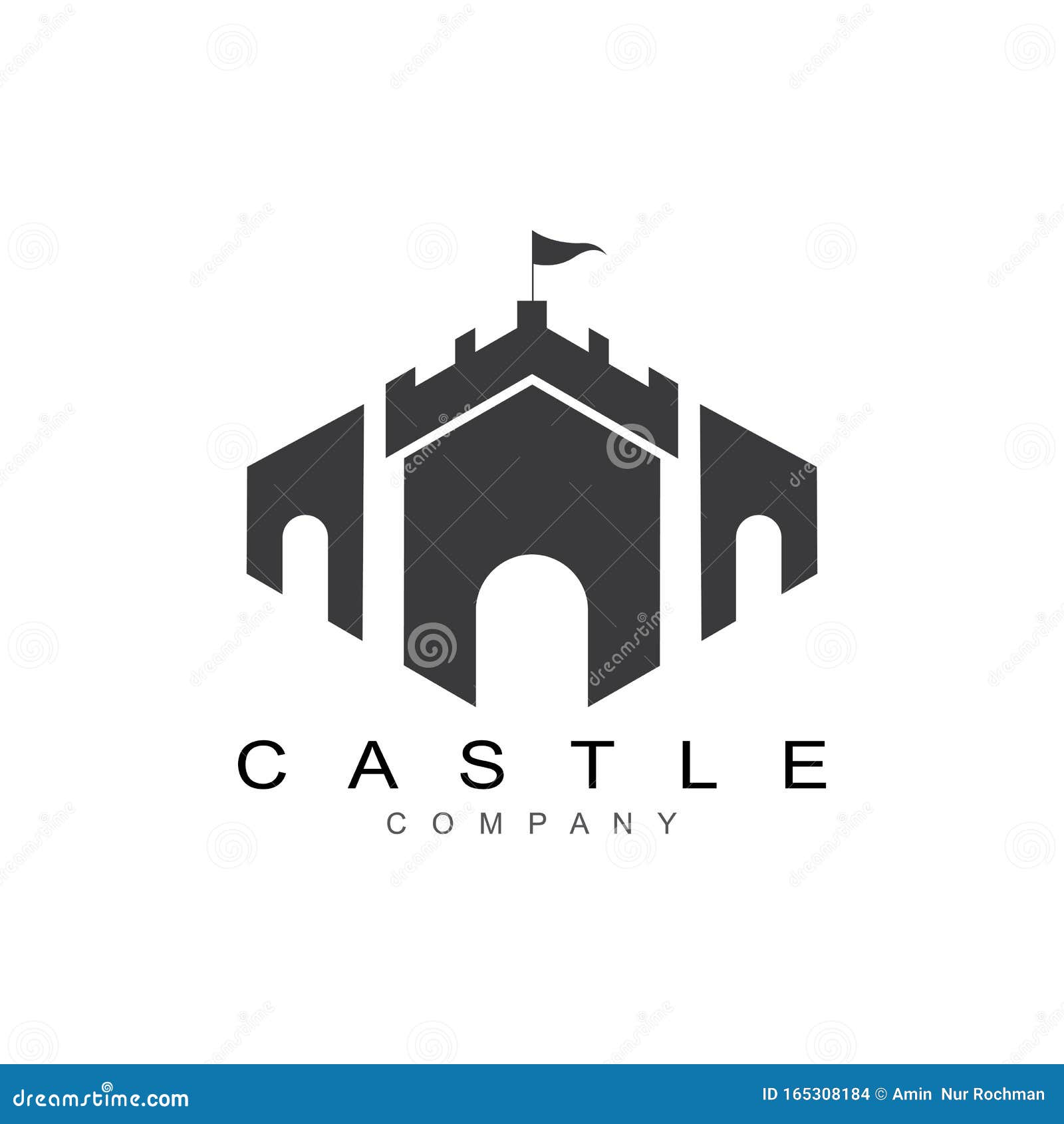 Castle Logo Icon Design Template.vector Illustration Stock Illustration ...