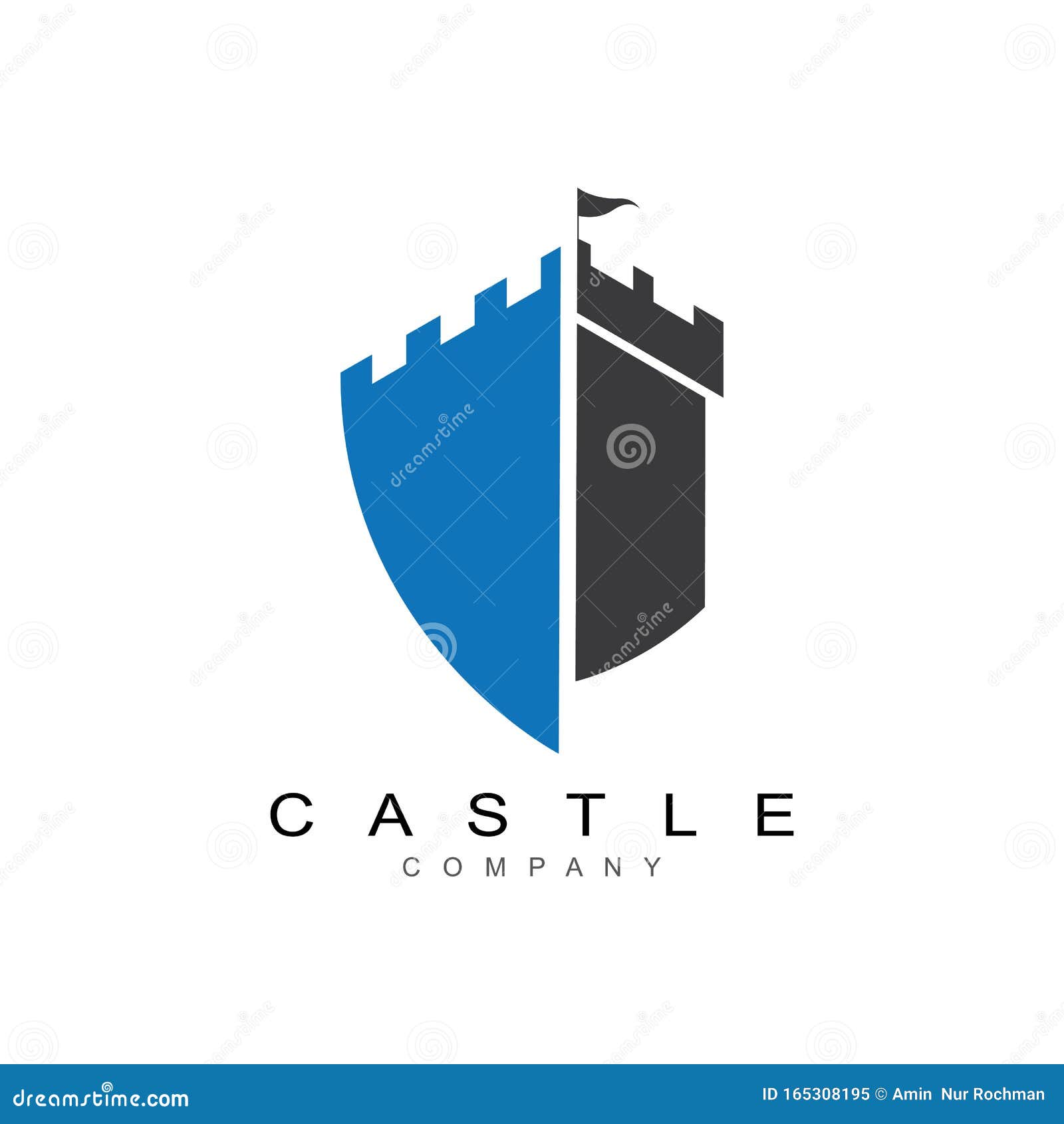 Castle Logo Icon Design Template.vector Illustration a Stock ...