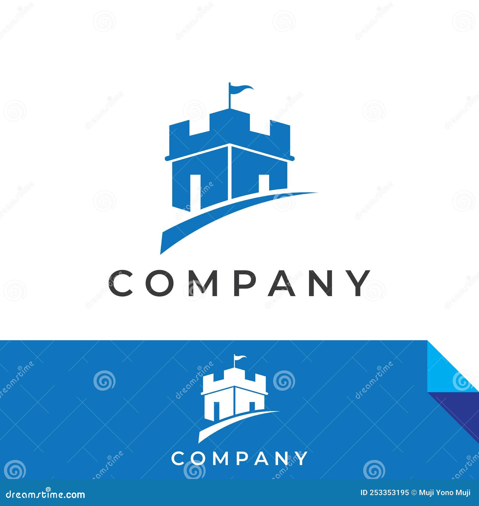 Castle Logo Silhouette, Castle Logo with Shield Combination Design ...