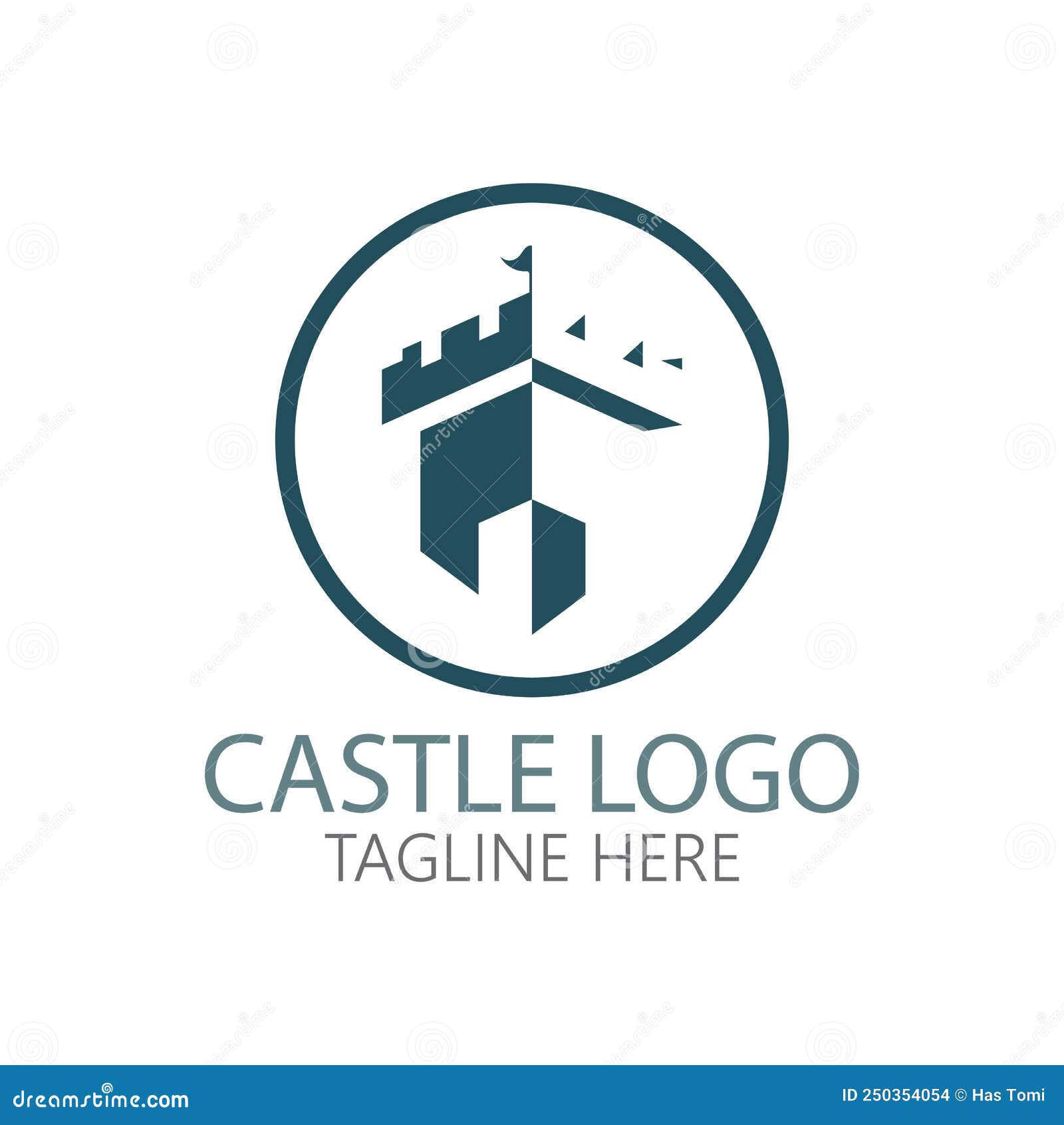 Castle Logo Symbol Vector Illustration Design Template Stock Vector ...