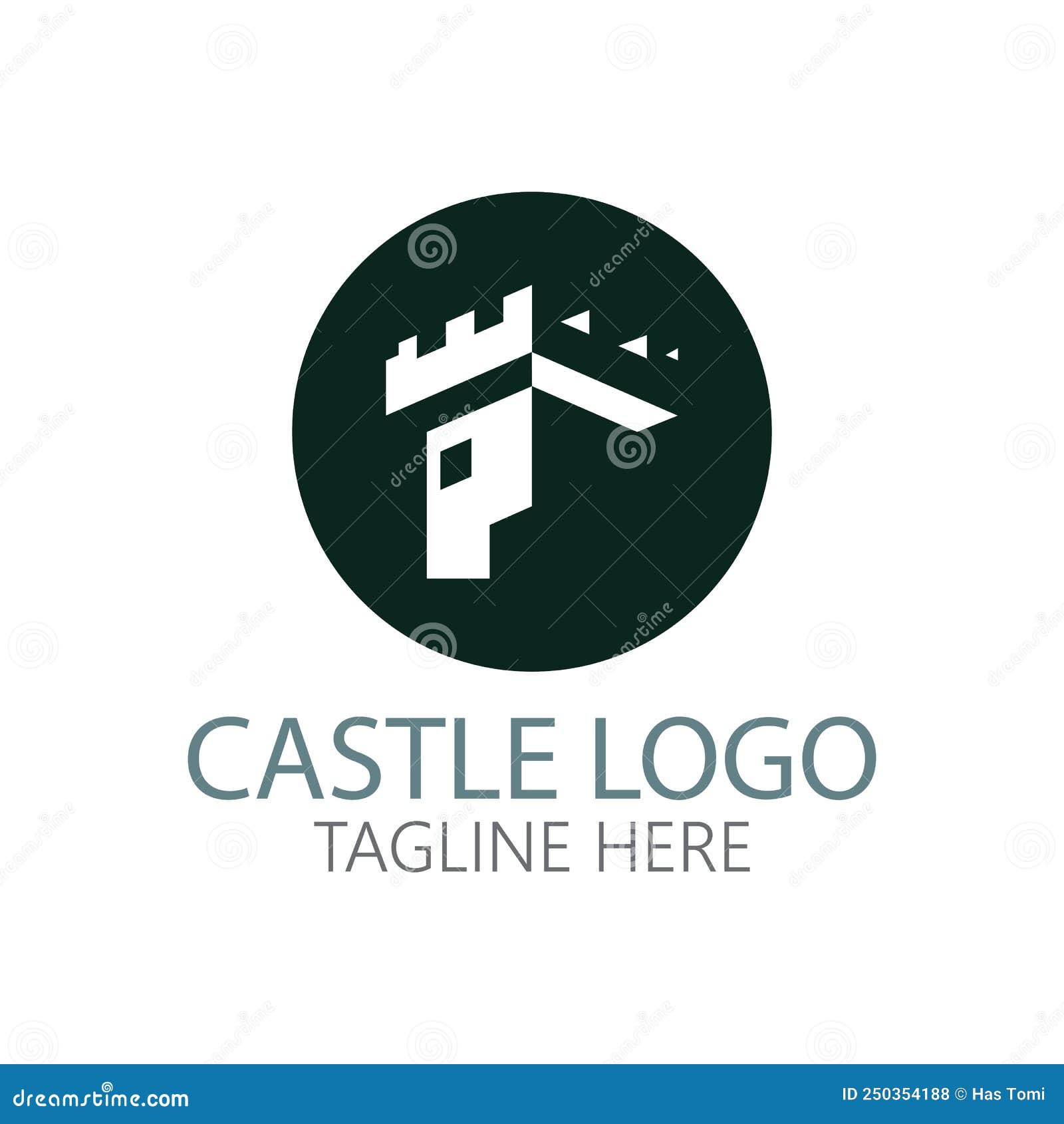 Castle Logo Symbol Vector Illustration Design Template Stock Vector ...