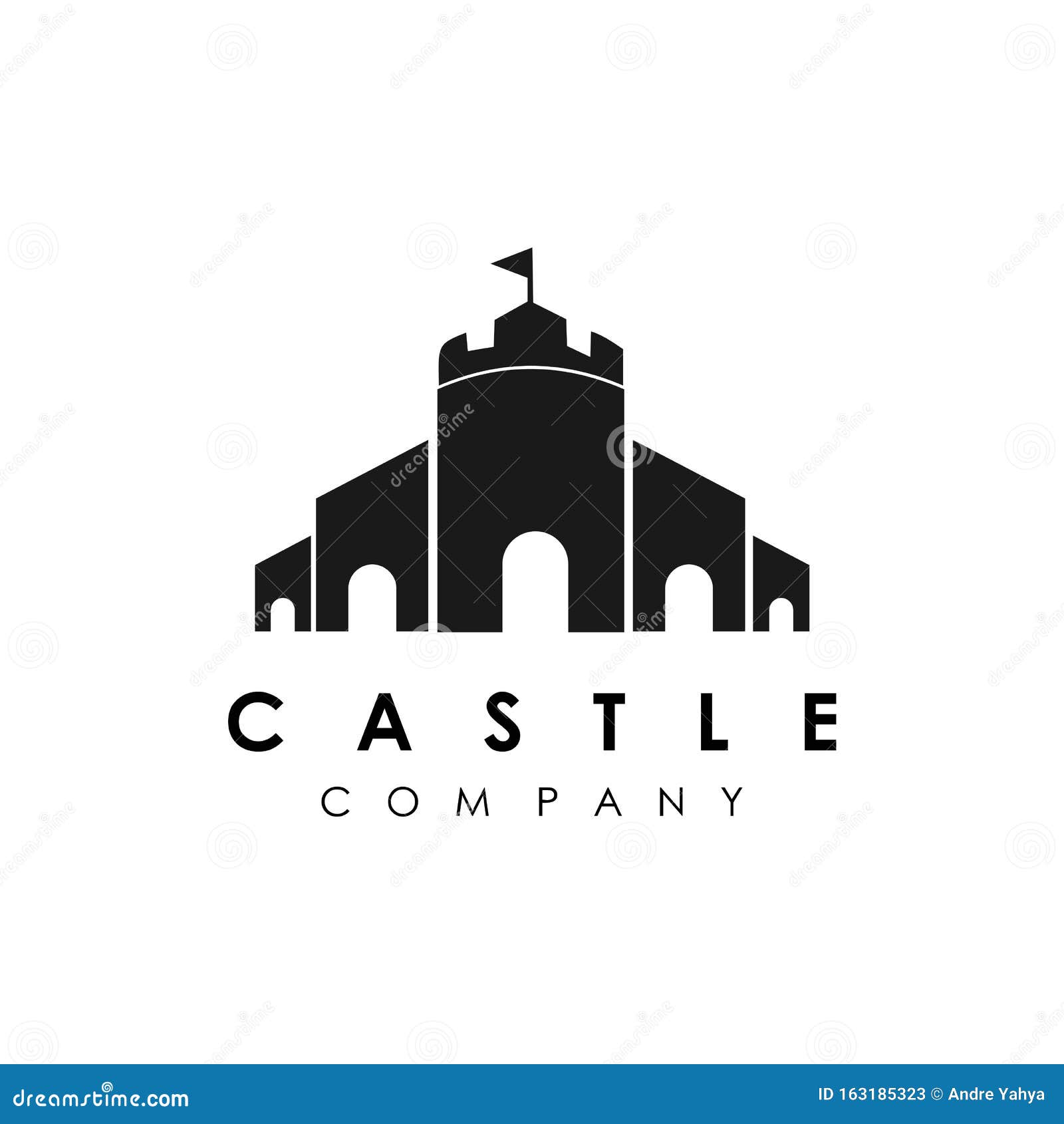 Castle Logo Template, Building Logo Design Vector Stock Illustration ...