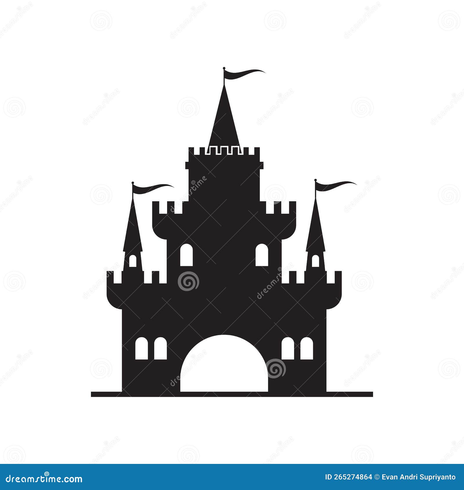 Castle Logo Template Vector Symbol Icon Design Stock Vector ...