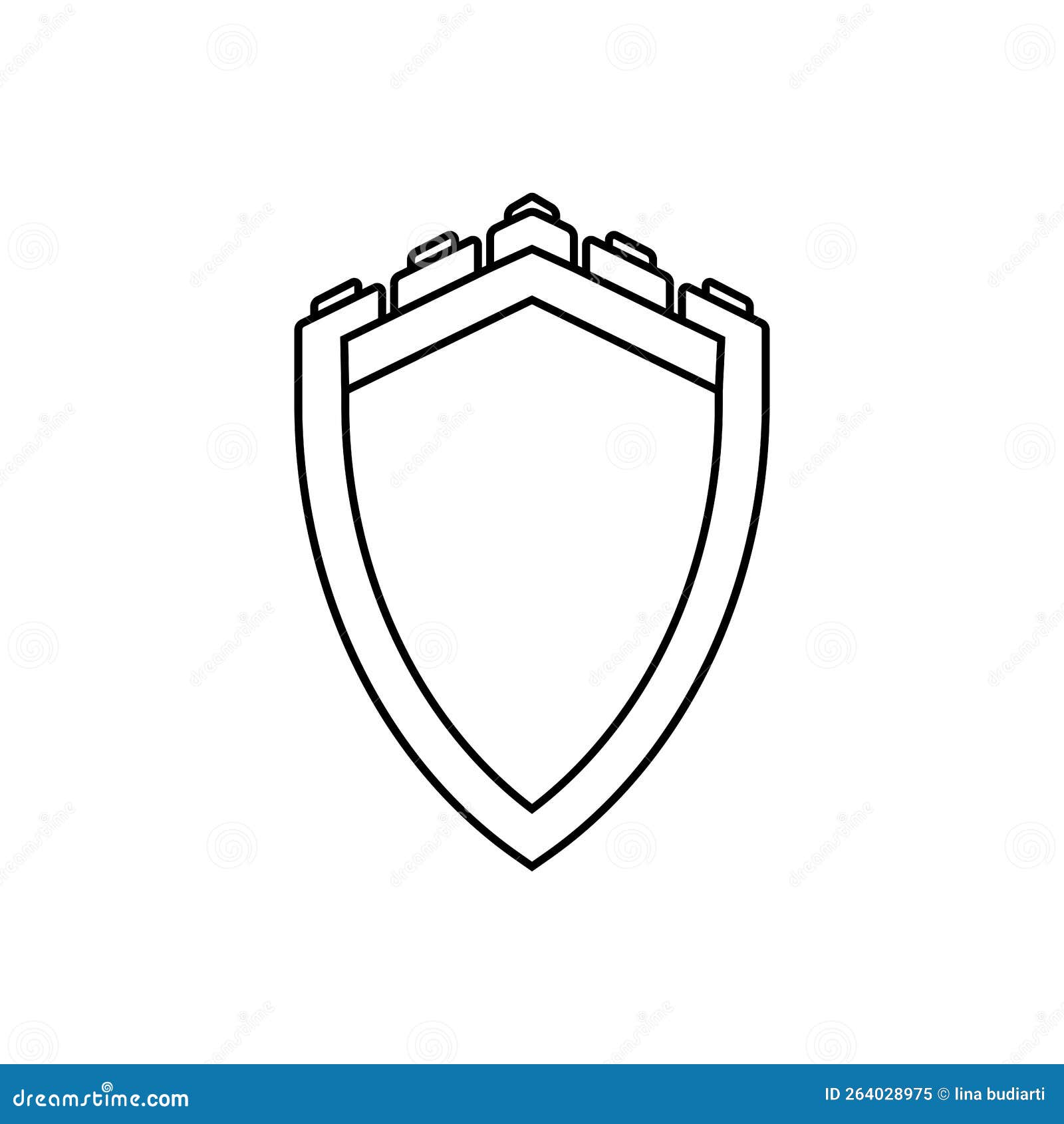 Castle logo stock vector. Illustration of defence, protection - 264028975