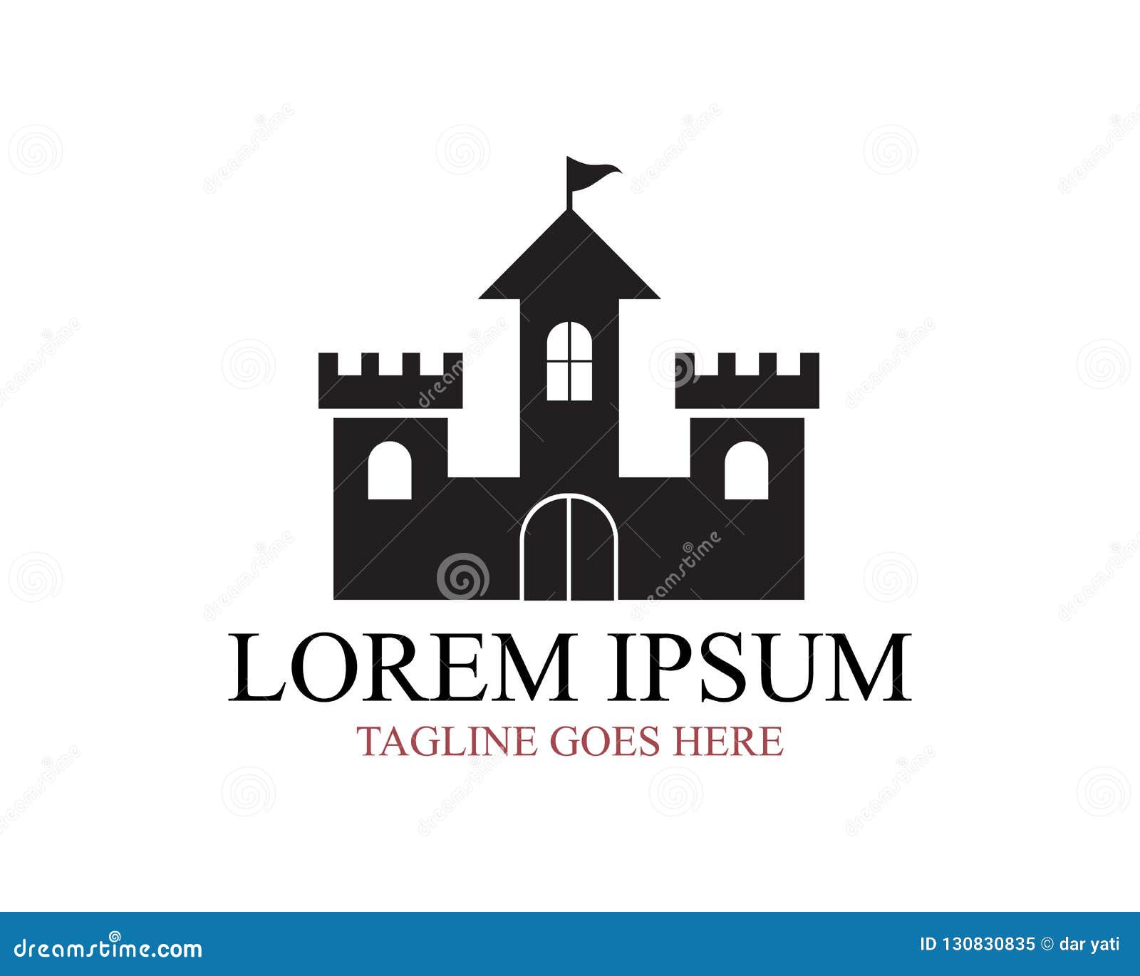 Castle Logo Vector Template Stock Vector - Illustration of shield, logo ...