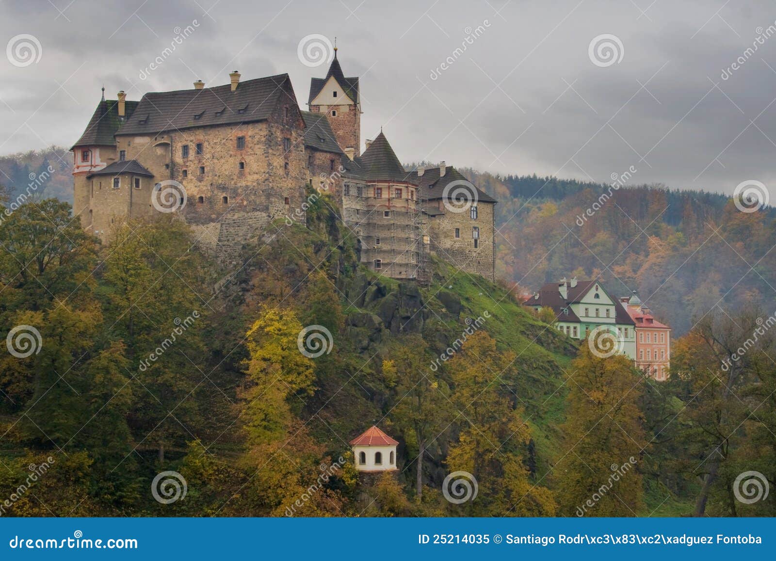 Castle of Loket stock image. Image of vary, europe, bohemian - 25214035
