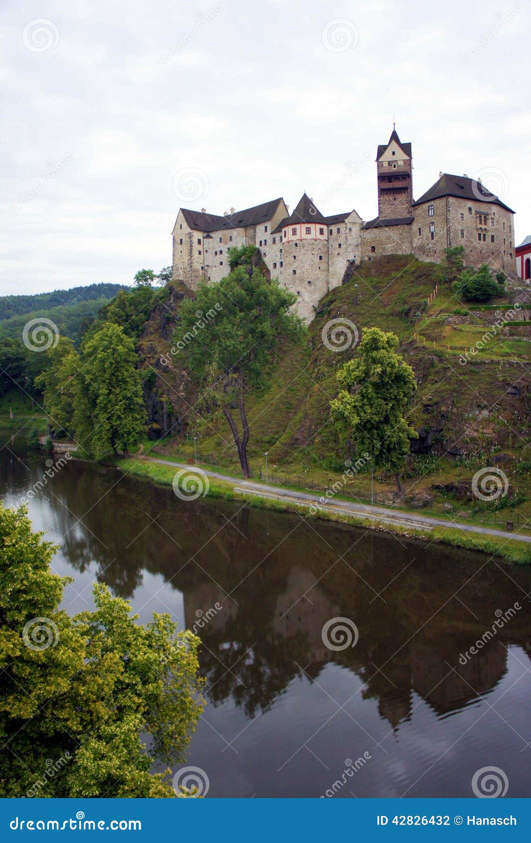 Castle Loket, Czech, Europe Stock Photo - Image of architecture, czech ...