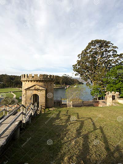 Castle lookout tower stock image. Image of detail, blue - 12242805