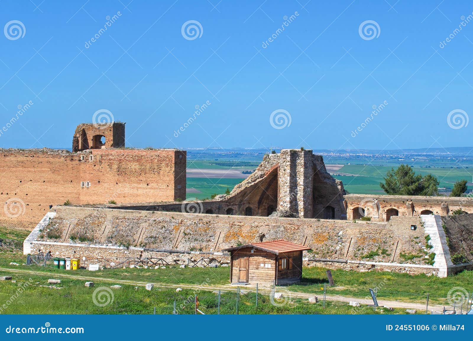 Castle of Lucera. Puglia. Italy Stock Photo - Image of bastion ...
