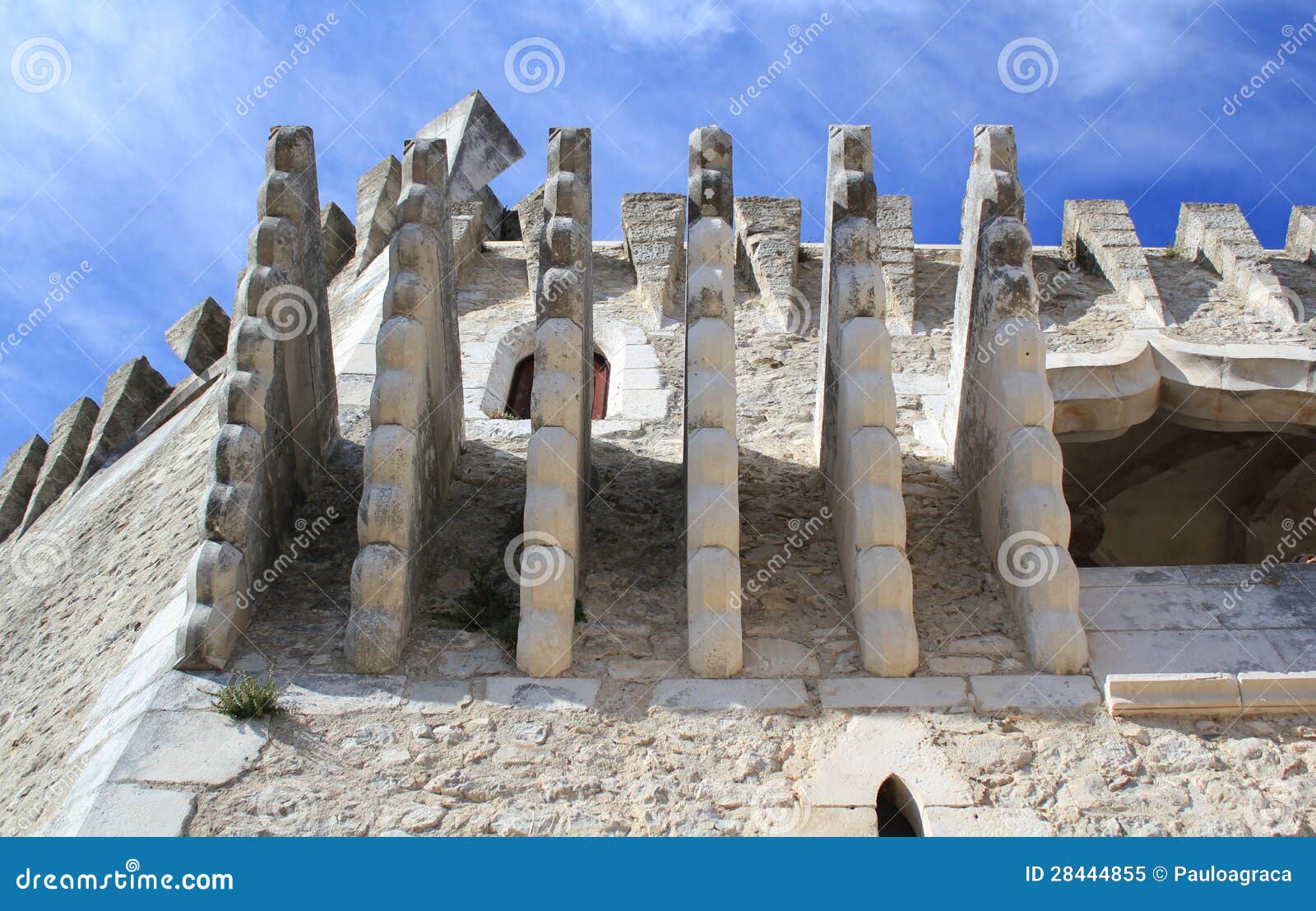 Castle machicolations stock image. Image of medieval - 28444855