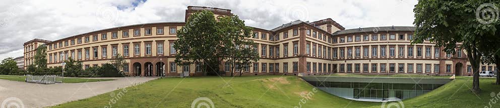 Castle Mannheim Germany High Definition Panorama Stock Photo - Image of ...