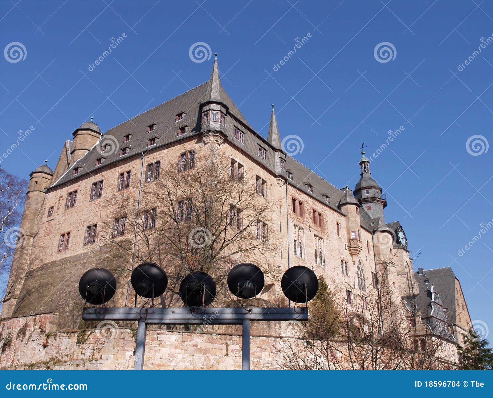 Castle of Marburg, Germany stock photo. Image of famous - 18596704