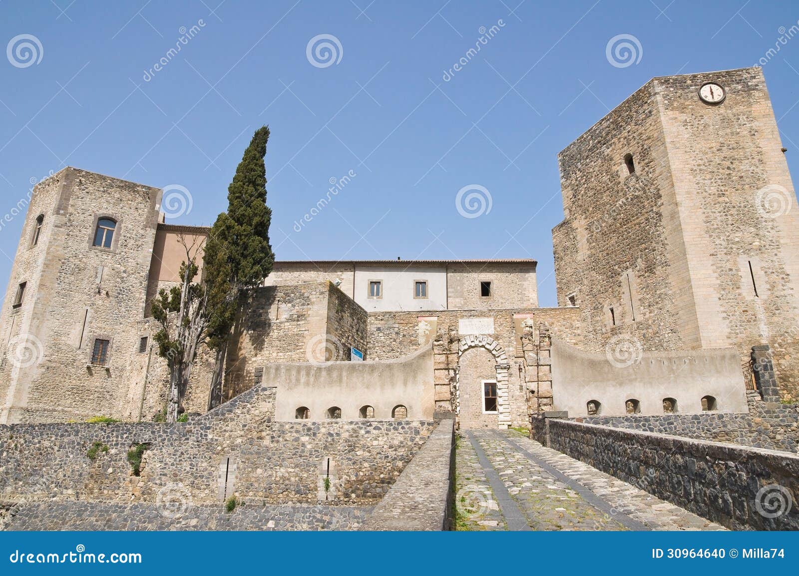 Castle of Melfi. Basilicata. Italy Stock Photo - Image of antique ...
