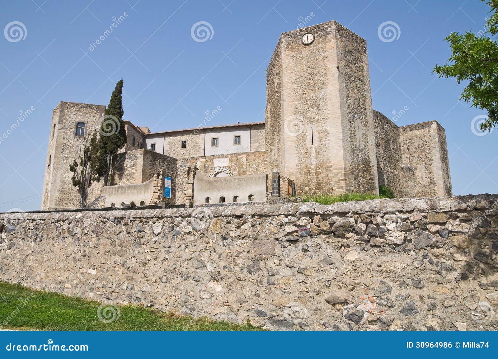 Castle of Melfi. Basilicata. Italy Stock Photo - Image of fortification ...