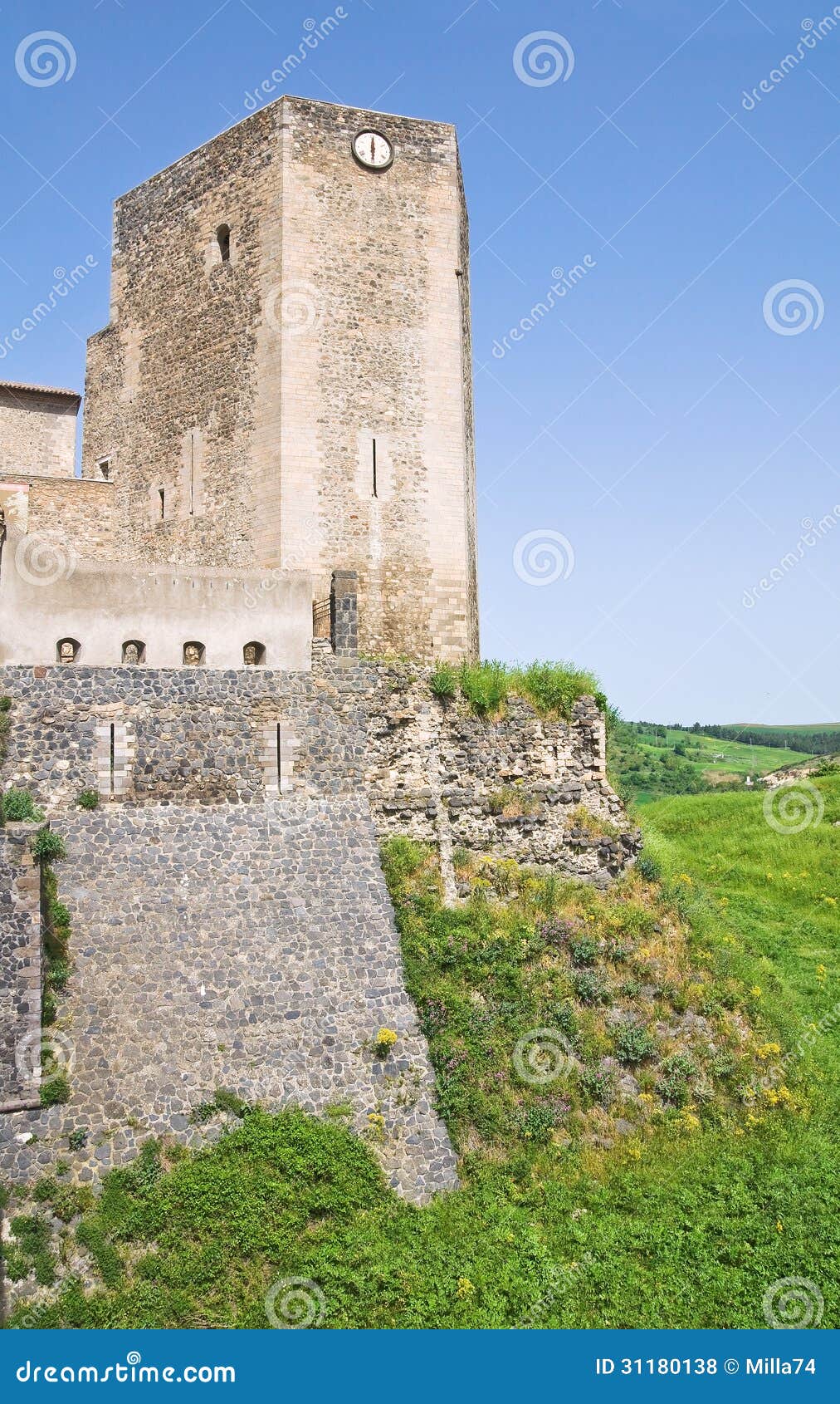 Castle of Melfi. Basilicata. Italy Stock Photo - Image of architecture ...