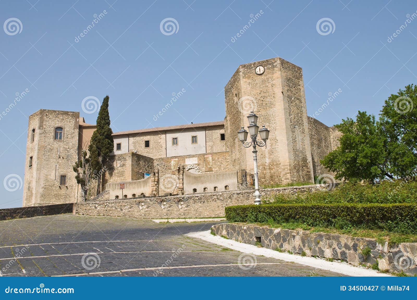 Castle of Melfi. Basilicata. Italy Stock Image - Image of buttress ...