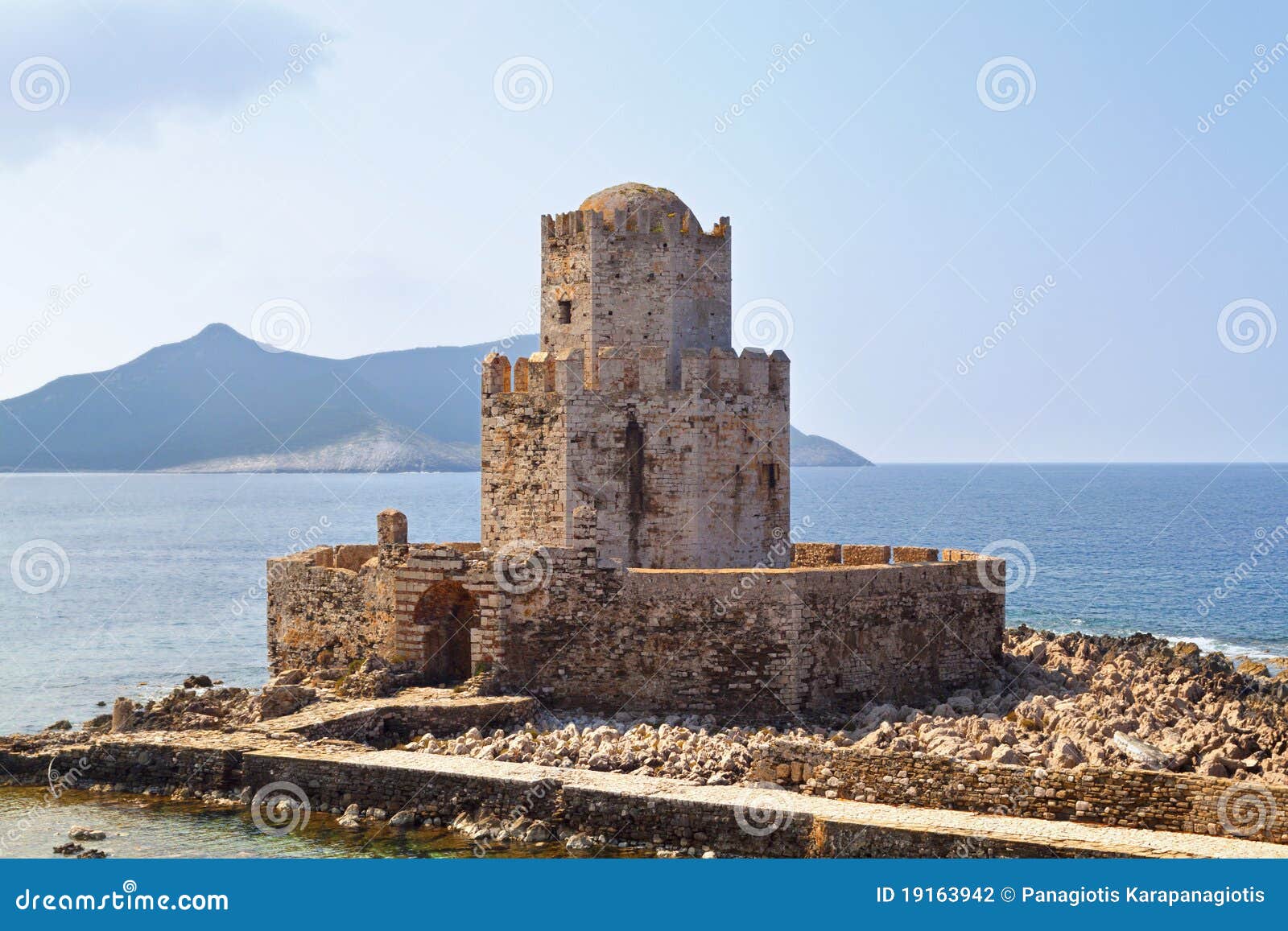 Castle of Methoni at Greece Stock Photo - Image of ancient, peloponisos ...