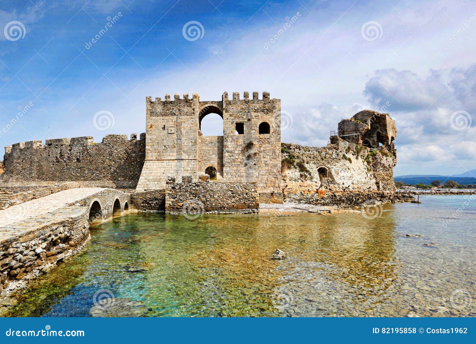 The Castle of Methoni, Greece Stock Photo - Image of architecture ...