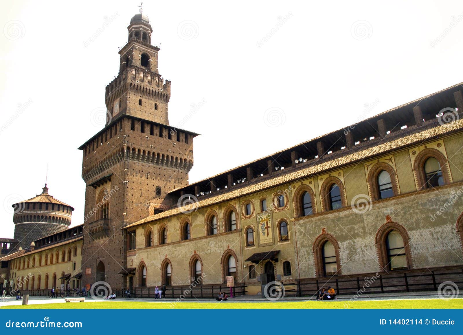 Castle in Milan editorial stock image. Image of historical - 14402114