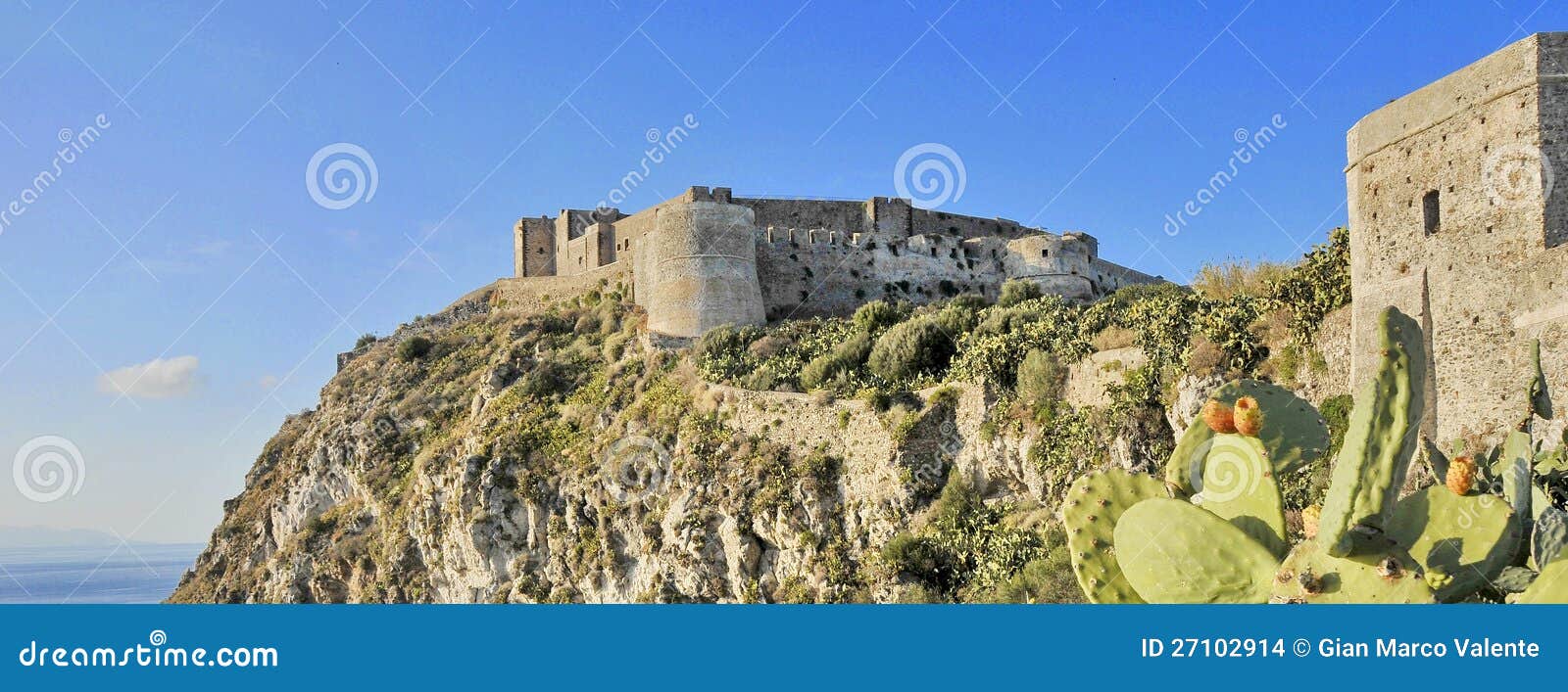 Castle of Milazzo stock photo. Image of citadel, archaeology - 27102914