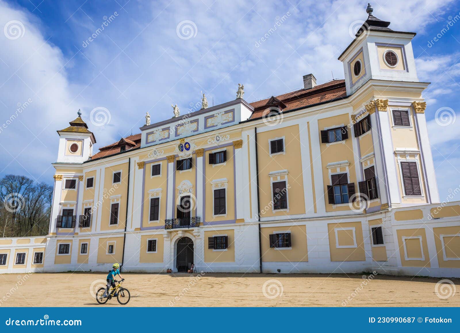 Castle in Milotice Town, Czech Republic Editorial Photography - Image ...