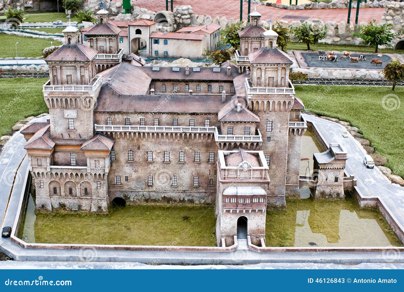 Castle in miniature editorial stock photo. Image of pattern - 46126843