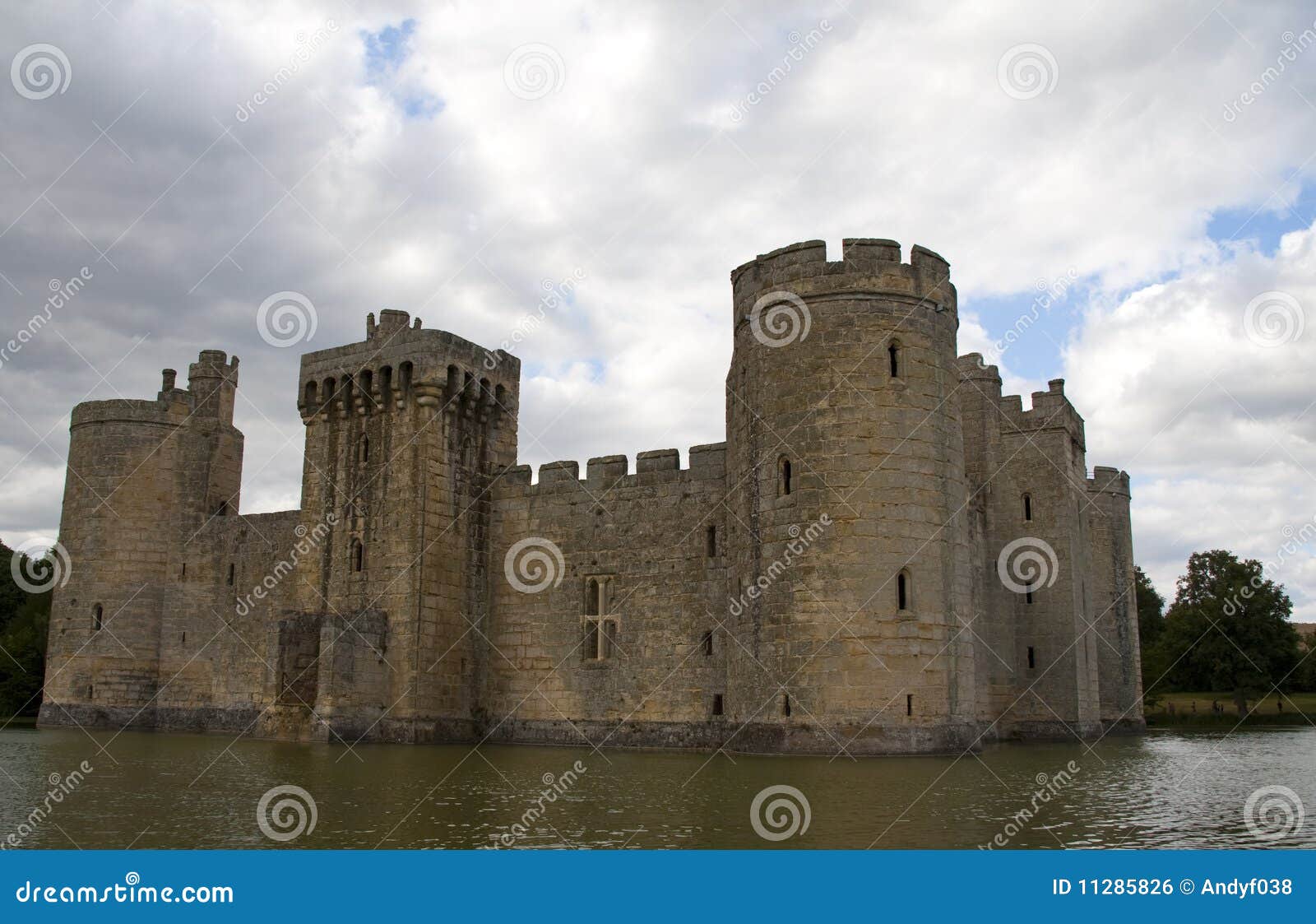 Castle with moat stock photo. Image of architecture, castle - 11285826