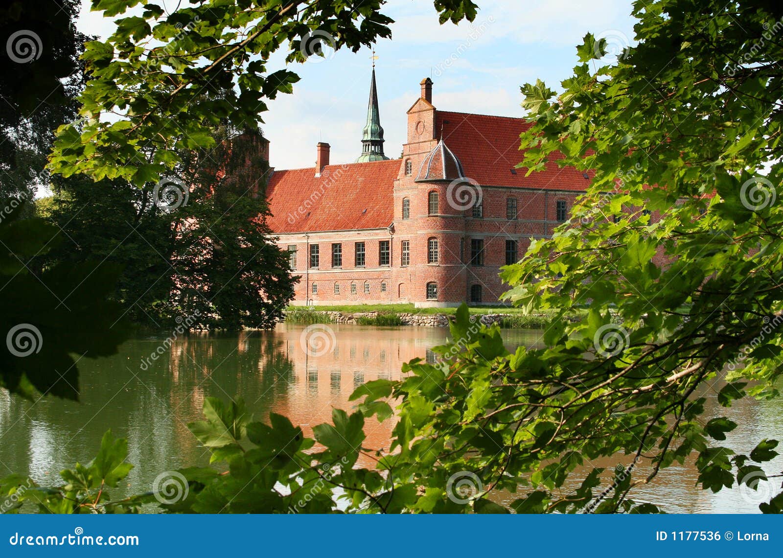 Castle moat stock photo. Image of posh, rosenholm, money - 1177536