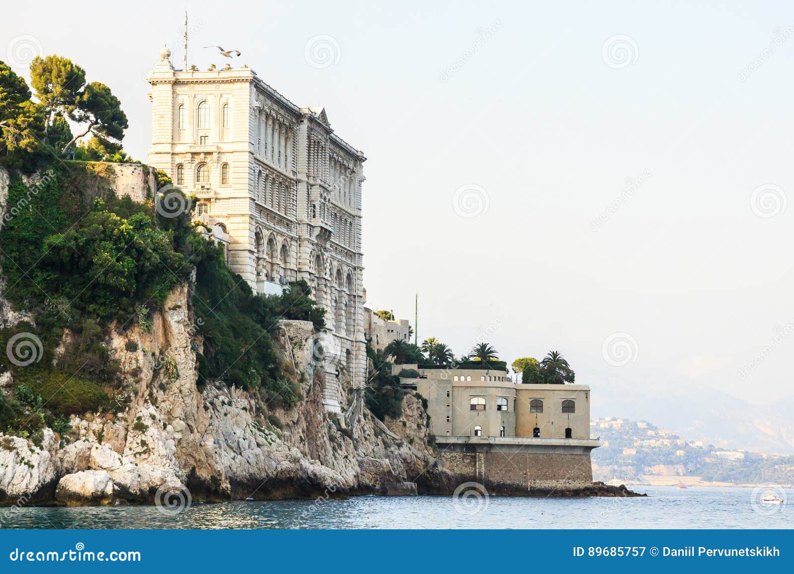 Castle in Monaco stock image. Image of monaco, city, cote - 89685757