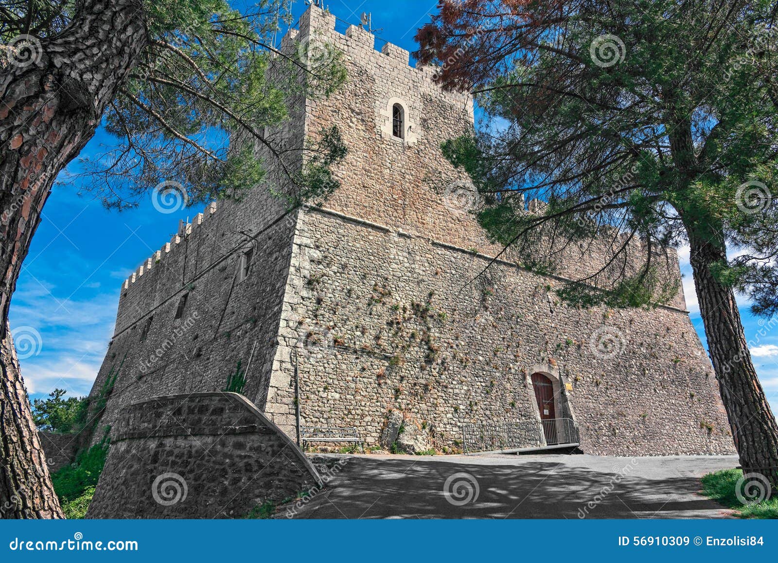 Castle Monforte in Campobasso Stock Image - Image of antique ...