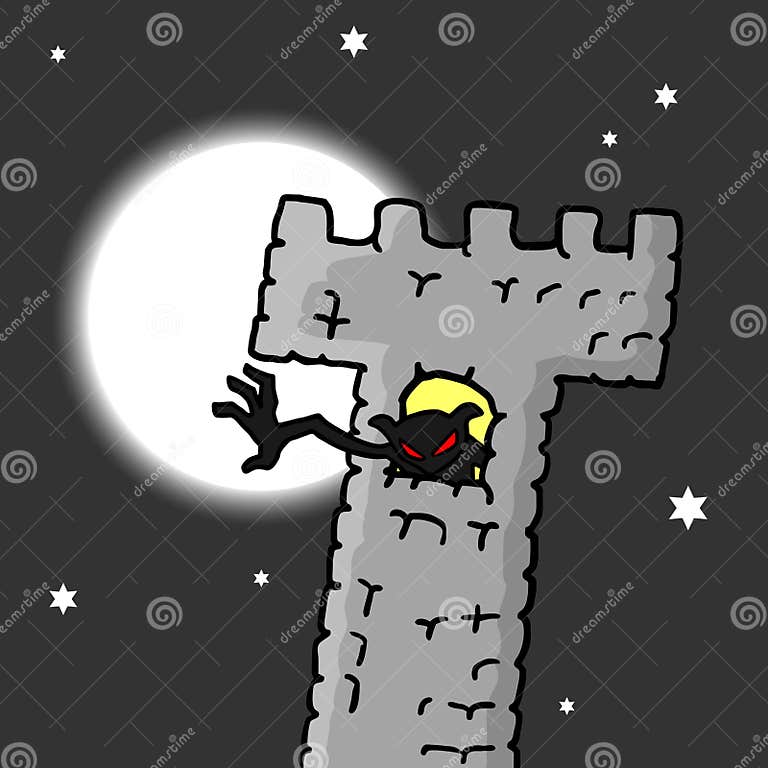 Castle monster stock vector. Illustration of drawing - 30337846