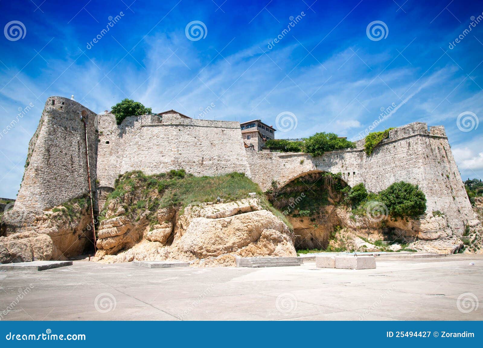 Castle of Montenegro stock image. Image of baroque, balcony - 25494427