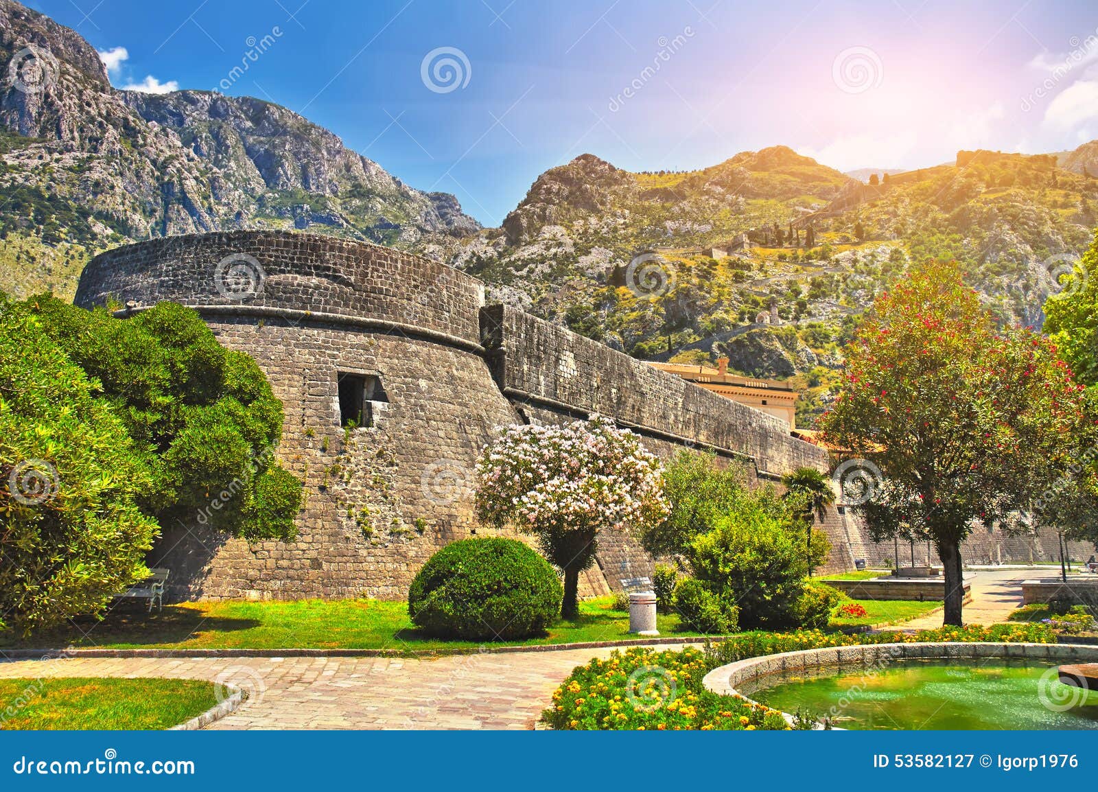 Castle in Montenegro stock image. Image of castle, summer - 53582127