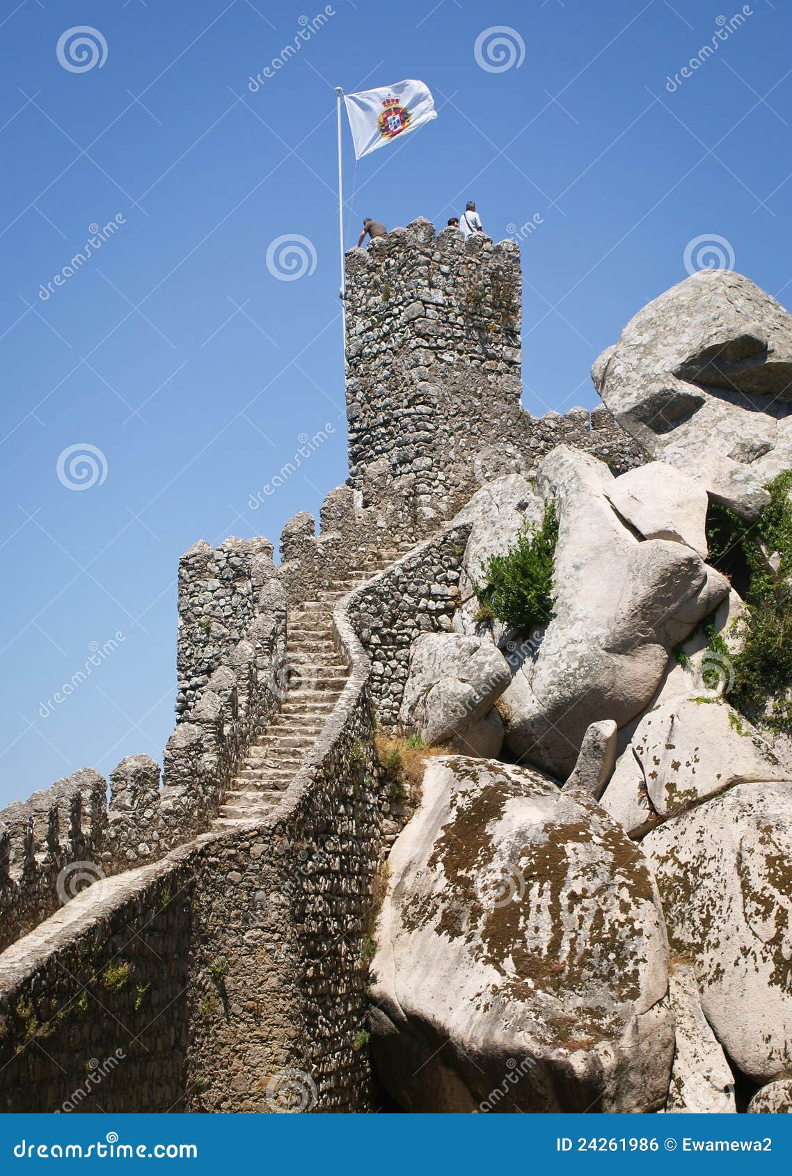 Castle of the Moors in Sintra Editorial Photo - Image of landmarks ...
