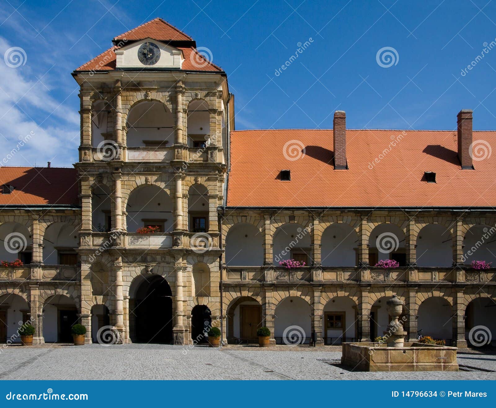 Castle Moravska Trebova stock photo. Image of czech, embossment - 14796634
