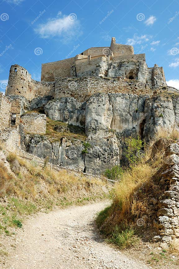 Castle of Morella stock image. Image of holiday, background - 27189689